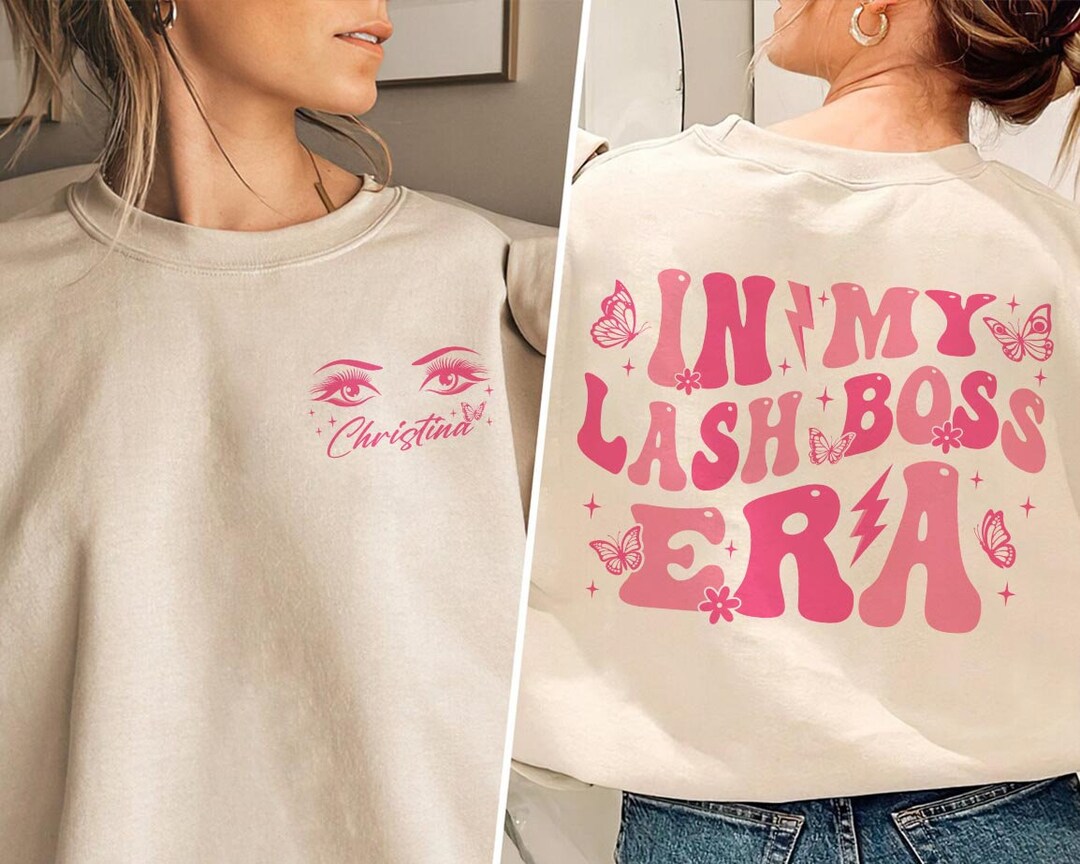Personalised Lash Artist Shirt, Christmas Gift Lash Artist, Eyelash ...