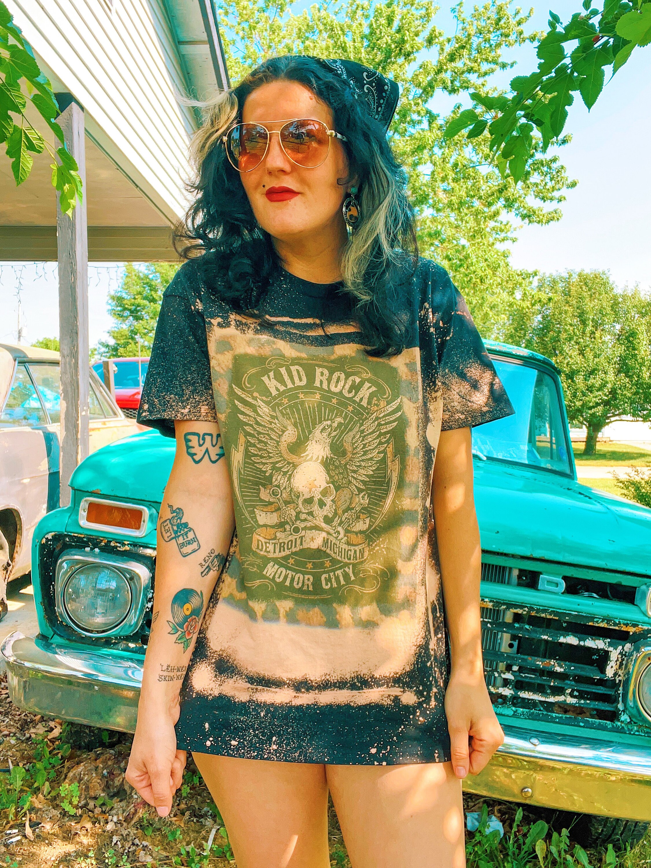 Kid Rock Shirt, Kid Rock Bleach Distressed Tee - Etsy