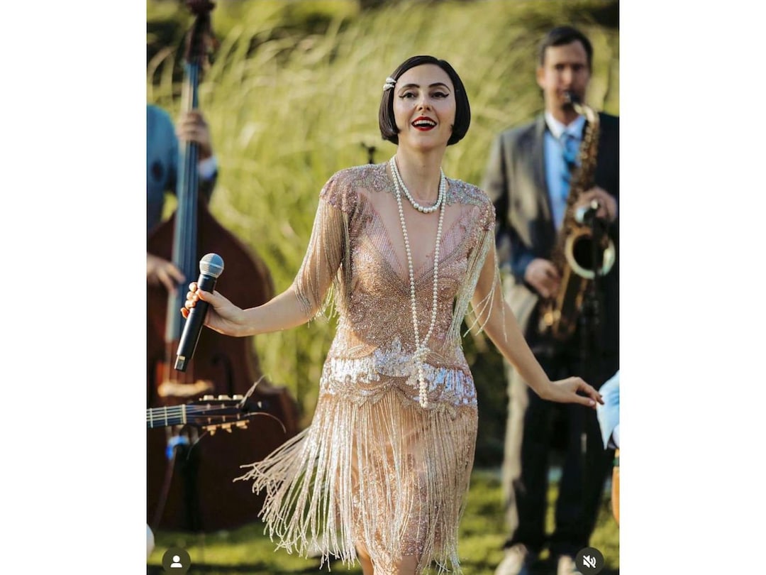 Plus Size US20 Sybil Blush 1920s Flapper Vintage Inspired Great Gatsby ...