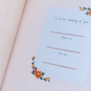 Baby Loss Journal, in Memory of You: Guided Baby Memorial Journal, Baby ...