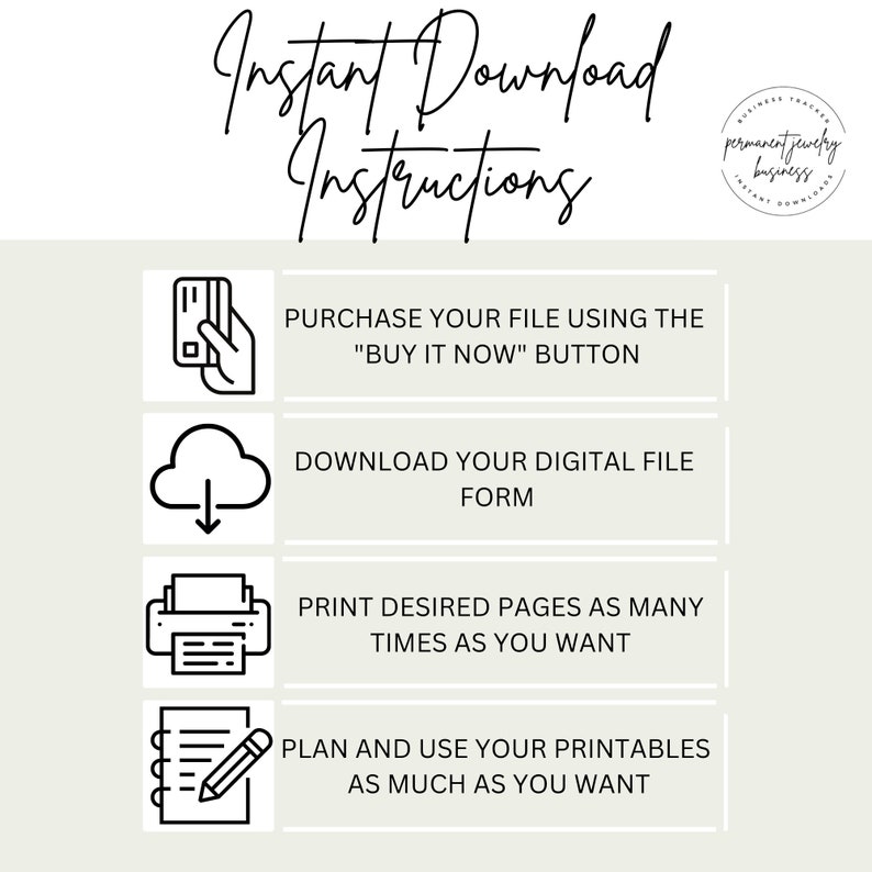 Permanent Jewelry Pop-up Checklist - Etsy