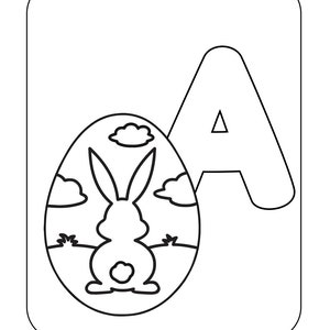 26 Pages Alphabet Coloring Book Printable for Kids, Alphabet Coloring ...