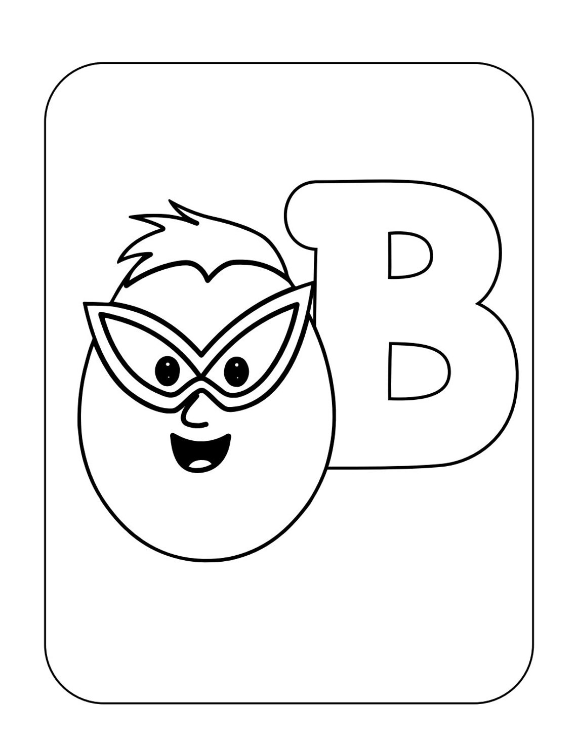 26 Pages Alphabet Coloring Book Printable for Kids, Alphabet Coloring ...