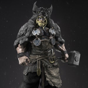 Barbarian Thor 3D Printed Figure, Fan Art Model Kit - Etsy