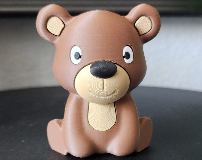 Desk Pal - Buddy Teddy Bear Desk Buddy - 3D Printed Animal Pal Décor - Etsy
