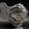 Wolf Menpo Japanese Mask *made to Order* - Etsy