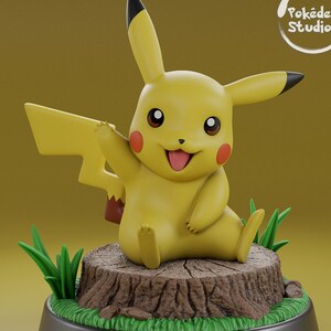 Pikachu, Pokémon 3D Printed Figure, Fan Art Model Kit Statue for ...