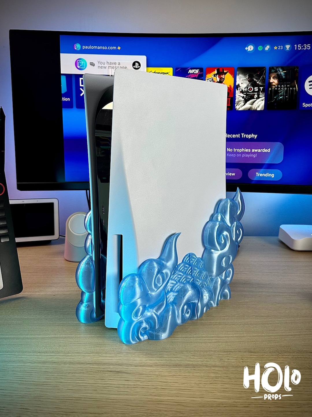 PS5 Dock (disc Edition) - 3D Printed Japanese Clouds - Etsy