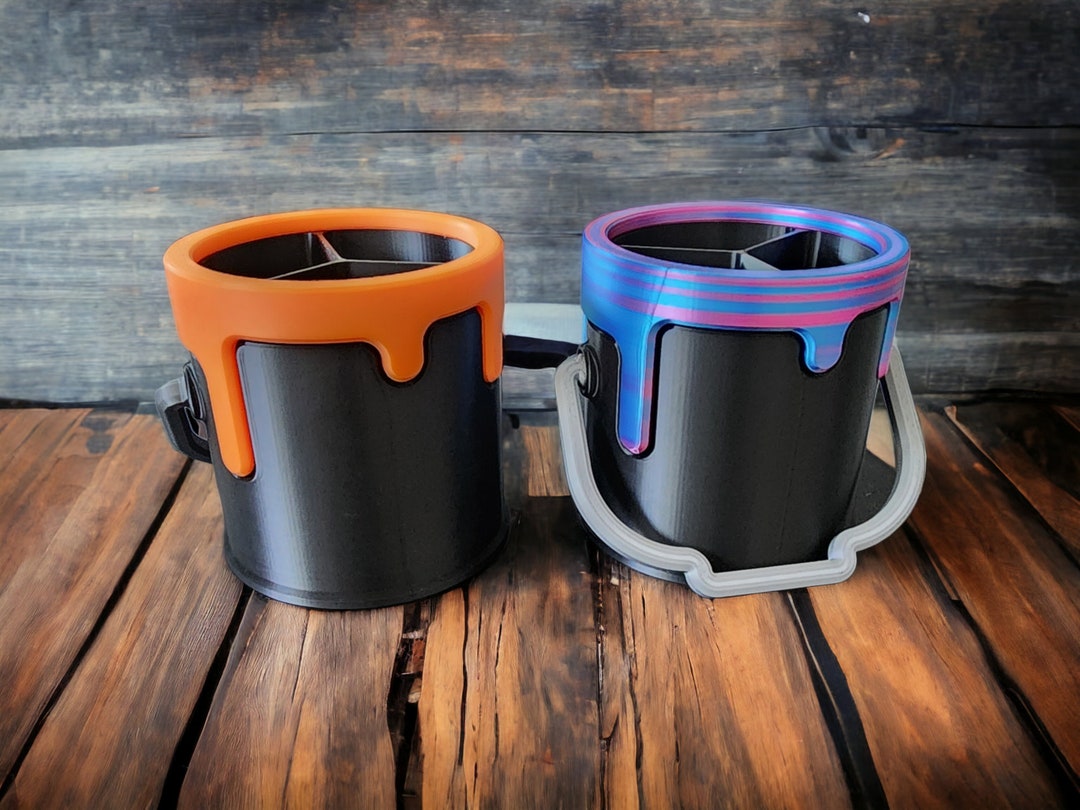 Drippy Paint Bucket - 3D Printed Desk and Craft Organization With ...