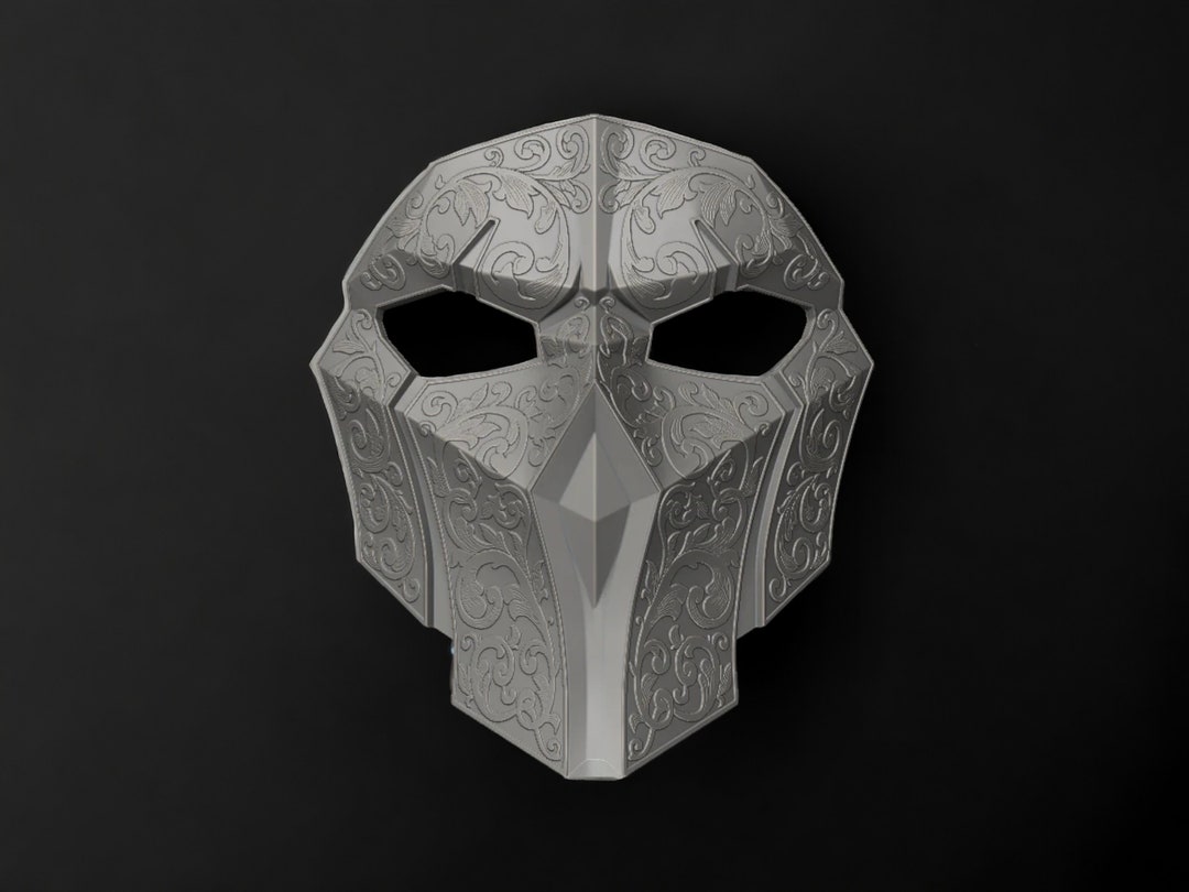 Duelist Mask - 3D Printed Décor, Costume, Cosplay, Unpainted - Etsy
