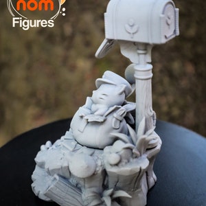 Sleepy Moogle Mailman chibi 3D Printed Figure, Fan Art Model Kit - Etsy