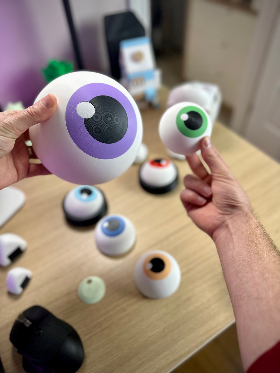 Spooky Cartoon Eyes (movable) - Adorable 3D Printed Halloween ...