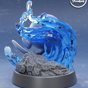 Poliwag, Pokémon 3D Printed Figure, Fan Art Model Kit Statue for ...