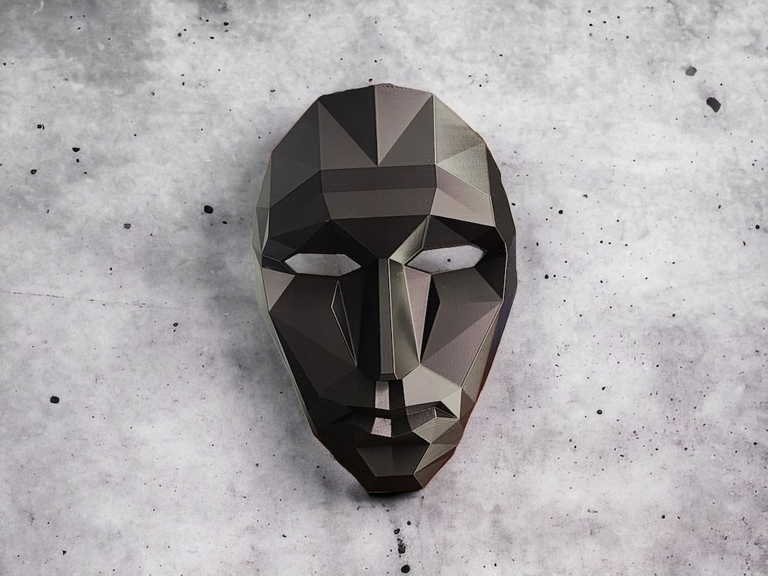 Front Man Poly Face Mask - 3D Printed Costume/cosplay Accessory ...