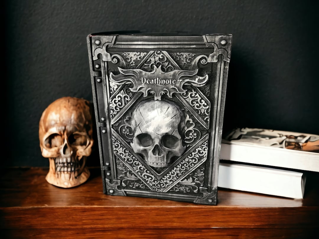 Customizable Spooky Skull Notebook Grimoire Book - 3D Printed Décor ...
