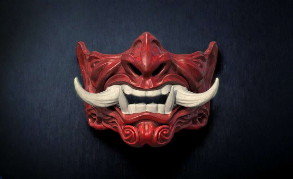 Mempo Akuma Oni Mask 3D Printed Décor, Costume, Cosplay - Etsy