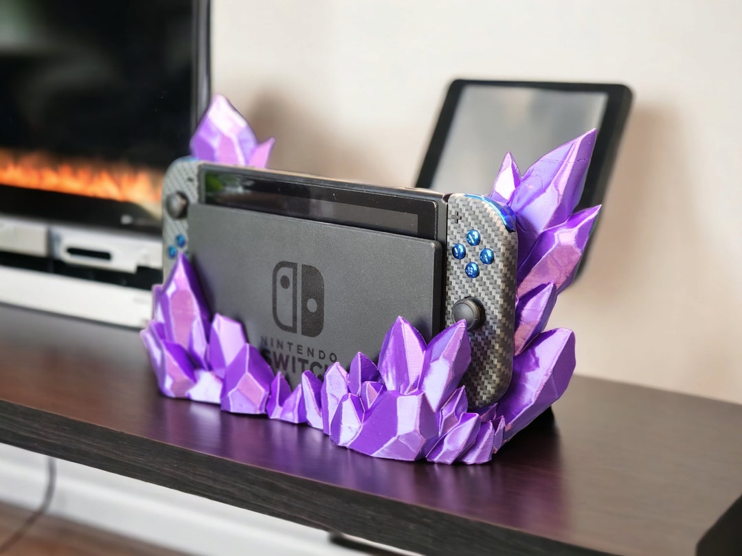 Nintendo Switch Dock (classic / OLED) - 3D Printed Crystal Wrapped - Etsy