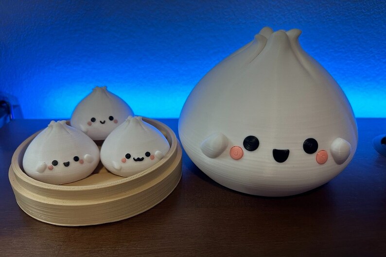 Kawaii Dim Sum Bao Buddy Basket Adorable 3D Printed Decor - Etsy