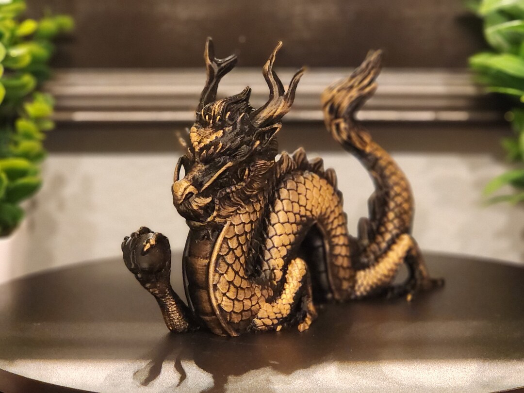 Chinese Loong Dragon Statue 3D Printed Décor / Gift / - Etsy
