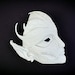Dark Elf Full Face Mask 3D Printed Décor, Costume, Cosplay, Unpainted ...