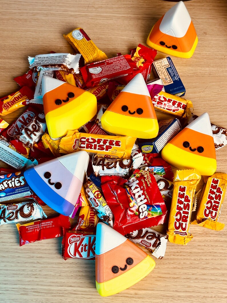 Kawaii Candy Corn - Adorable 3D Printed Halloween Decoration & Toy - Etsy