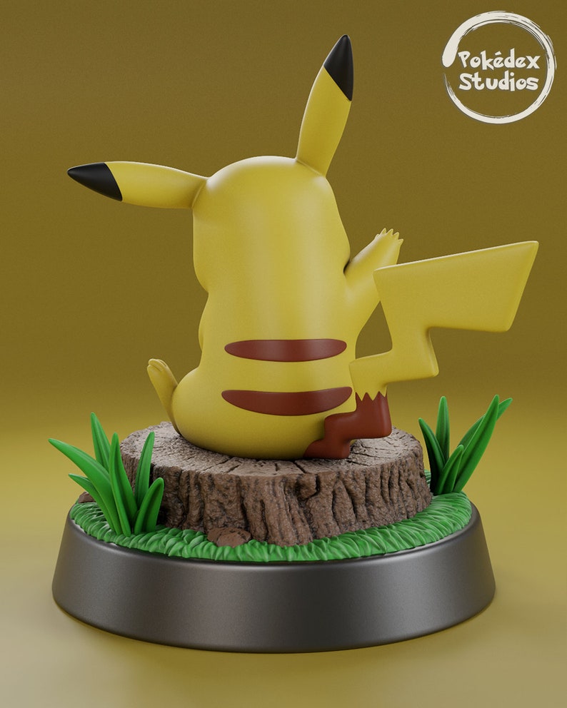 Pikachu Pokémon 3D Printed Figure Fan Art Model Kit Statue - Etsy