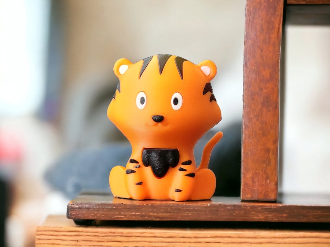 Desk Pal - Tiger Desk Buddy - 3D Printed Animal Pal Décor - Etsy