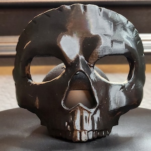 Half Skull / Ghost / Ghoul Mask - 3D Printed Décor, Costume, Cosplay - Etsy