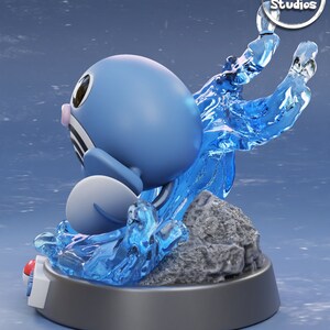 Poliwag, Pokémon 3D Printed Figure, Fan Art Model Kit Statue for ...