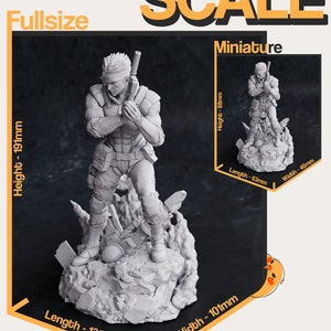 Solid Snake 3D Printed Figure, Fan Art Model Kit - Etsy Canada