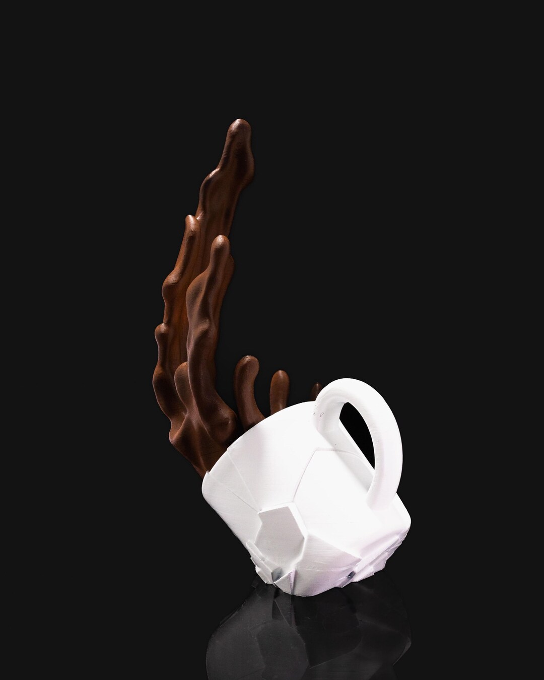 Falling Coffee Cup Mug - 3D Printed Cafe Decor - Etsy