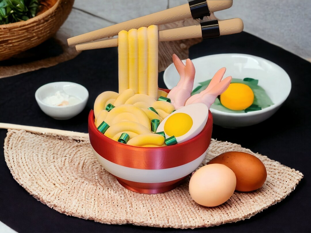 Ramen Noodles Bowl Decor - 3D Printed Food Art With Secret Storage - Etsy