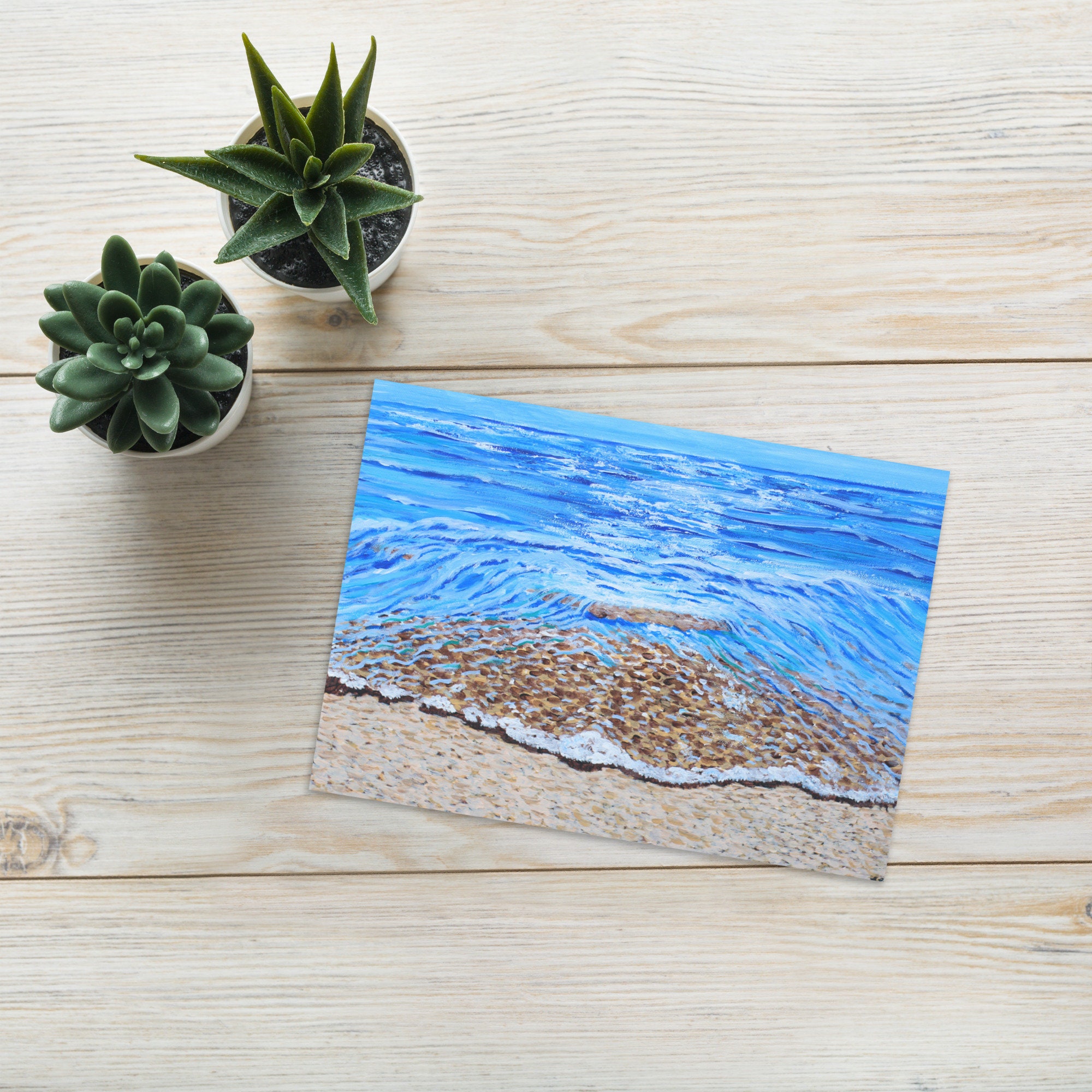 Ocean Greeting Card / Ocean Wave Card / Blank Card - Etsy