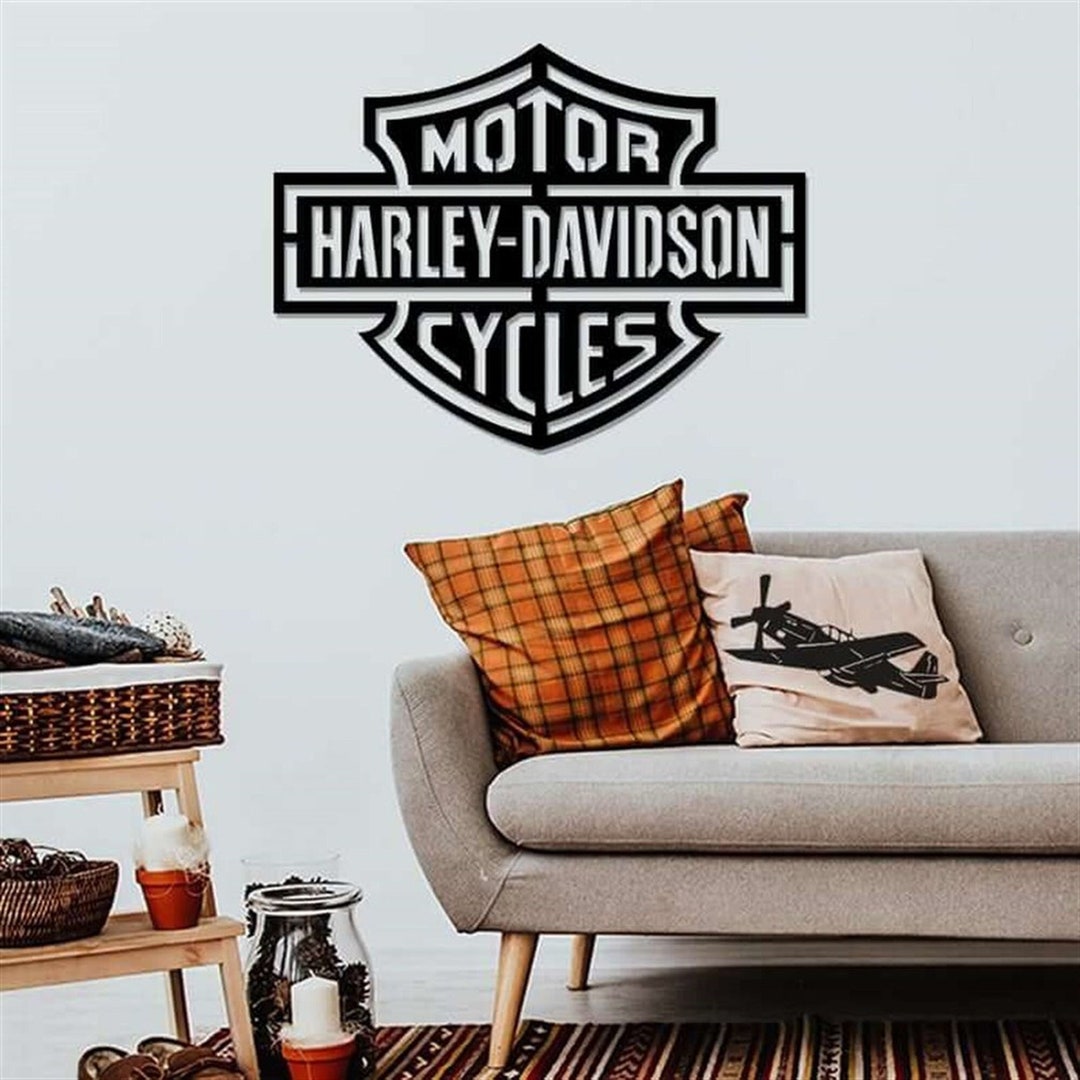 Harley Davidson Metal Wall Art Harley Davidson Ts Etsy