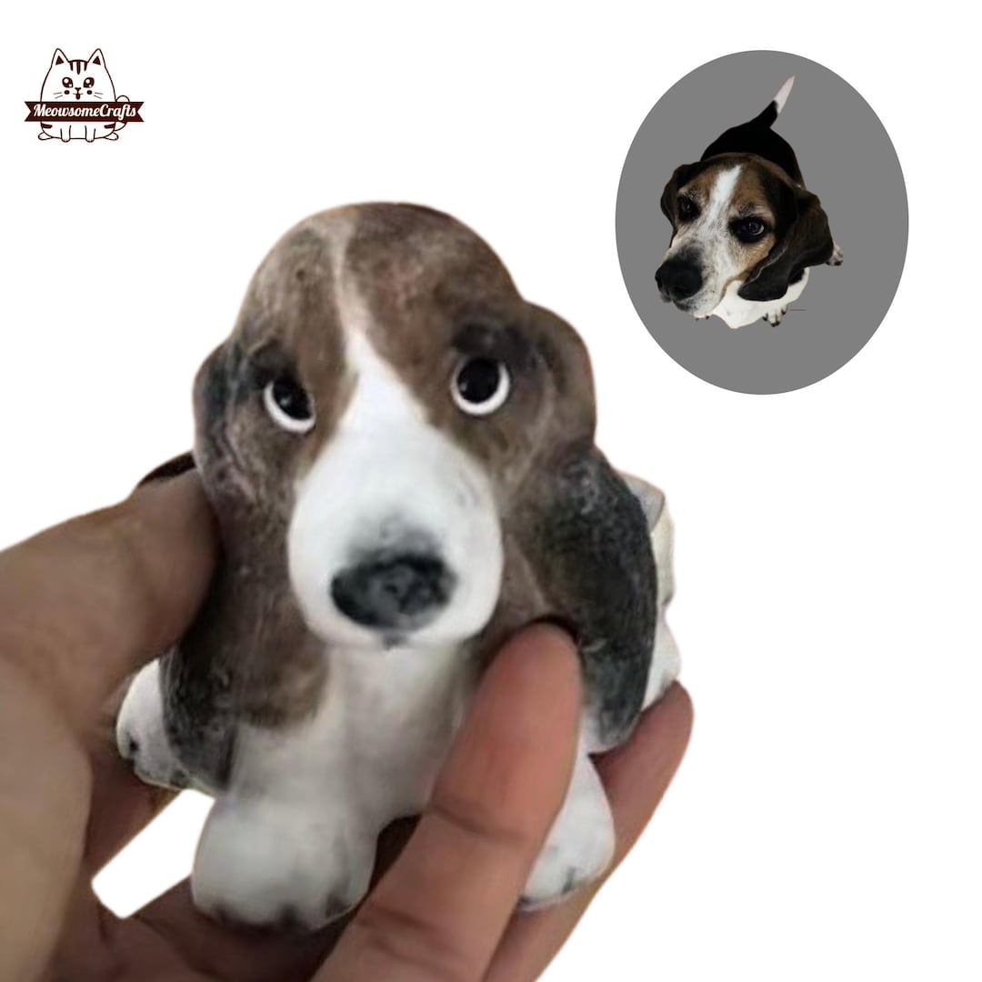 Soft Furry Basset Hound Squishy Squeezable Stress Relief Sensory ...