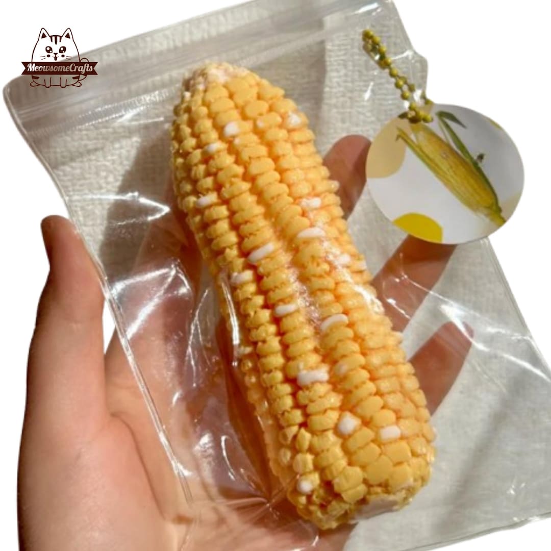 Soft Corn on the Cob Food Squishy Squeezable Stress Relief Sensory ...