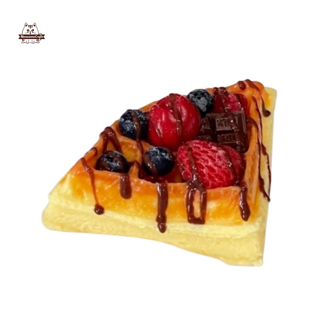 Berry Chocolate Waffle Dessert Squishy Squeezable Anxiety Stress Relief ...