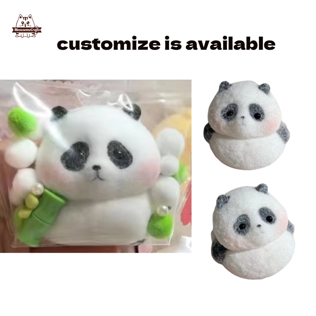 Furry Chubby Panda Squishy Squeezable Stress Relief Sensory Fidget Toy ...
