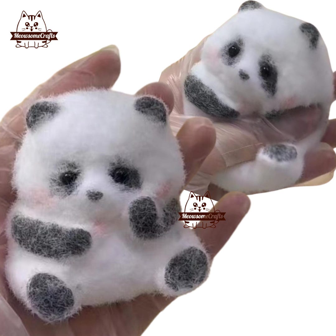 Baby Panda Furry Squishy Squeezable Anxiety Stress Relief Sensory ...