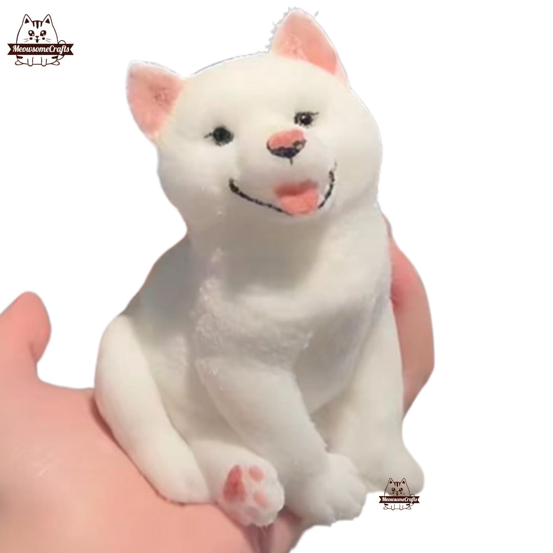 Soft White Furry Shiba Inu Dog Squishy Squeezable Anxiety Stress Relief ...
