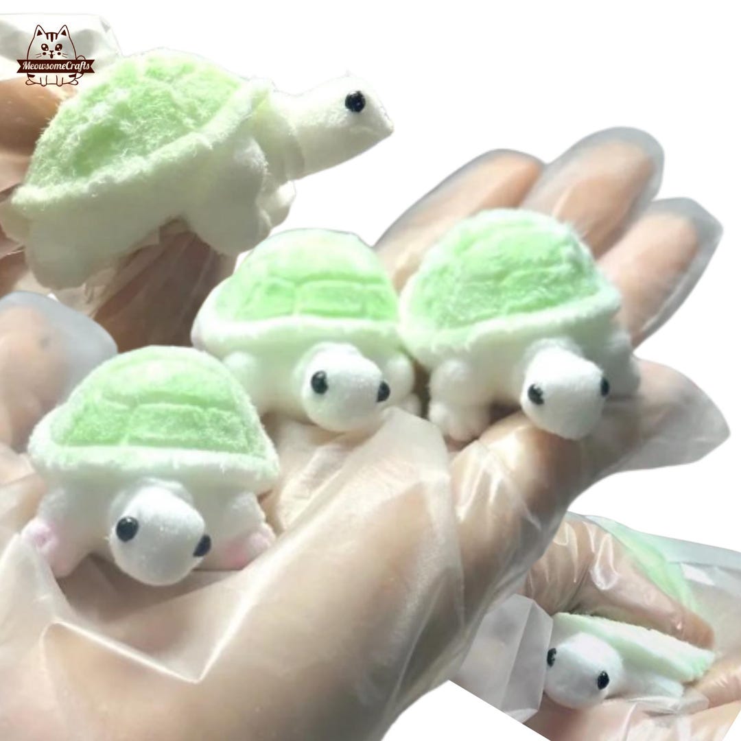 Baby Turtle Furry Squishy Squeezable Anxiety Stress Relief Sensory ...
