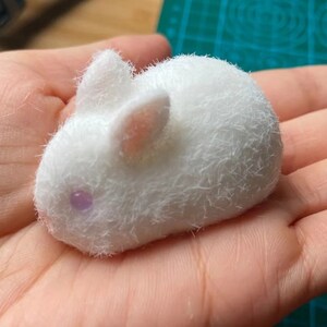Furry Baby Rabbit Kitten Squishy Squeezable Anxiety Stress Relief ...