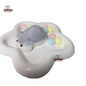 Furry Squishy Hamster Mouse Laying Customizable Squeezable Anxiety ...