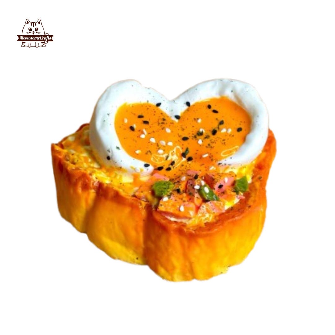 Soft-boiled Egg Toast Food Taba Squishy Squeezable Anxiety Stress ...