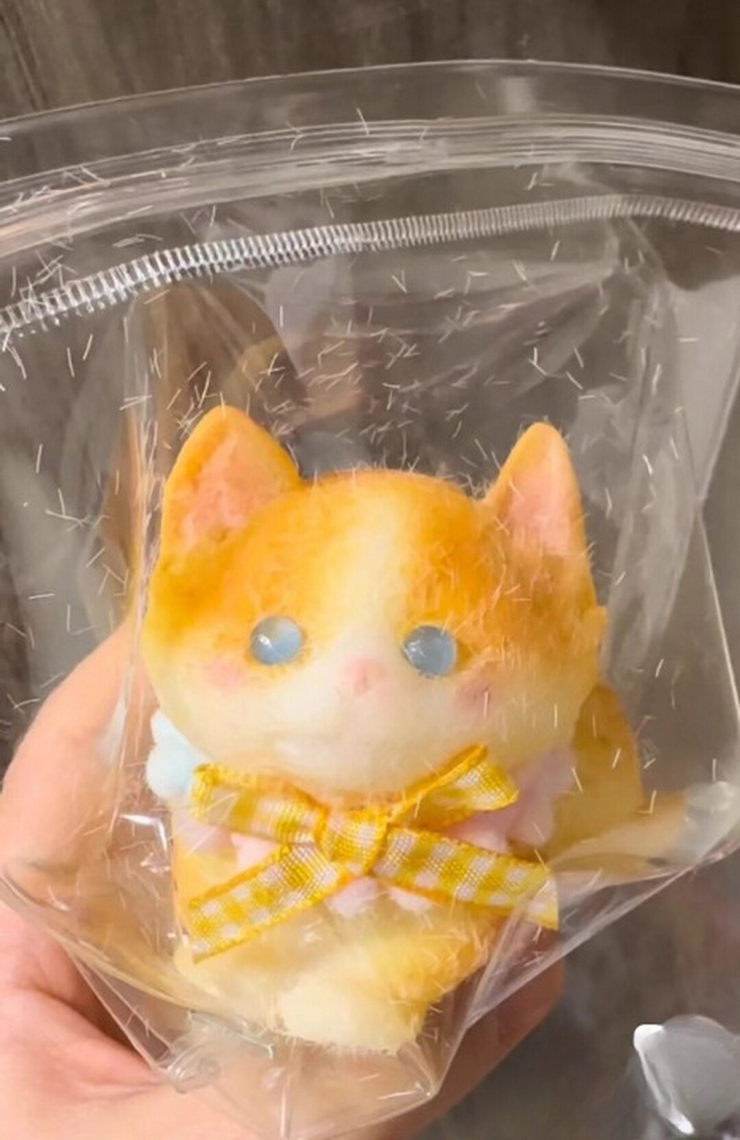 Furry Orange Kitten Cat Shape Squishy Squeezable Stress Relief Sensory ...