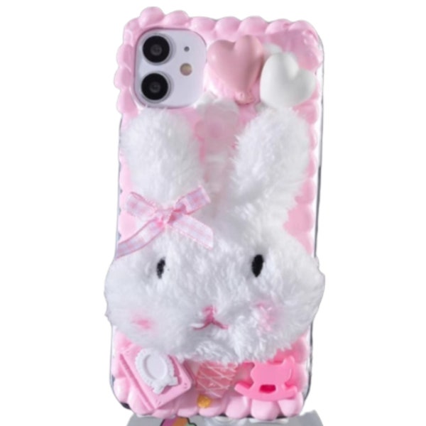 Phone Case Rabbit Furry - Etsy
