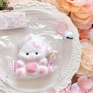 Baby Rabbit Star Furry Squishy Squeezable Stress Relief Sensory Fidget ...