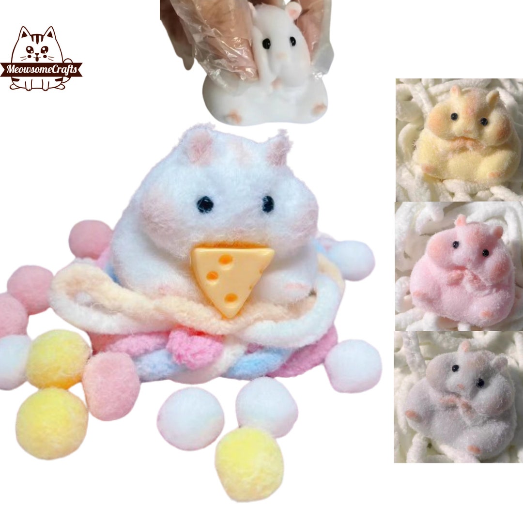 Furry Squishy Hamster Mouse Customizable Squeezable Anxiety Stress ...
