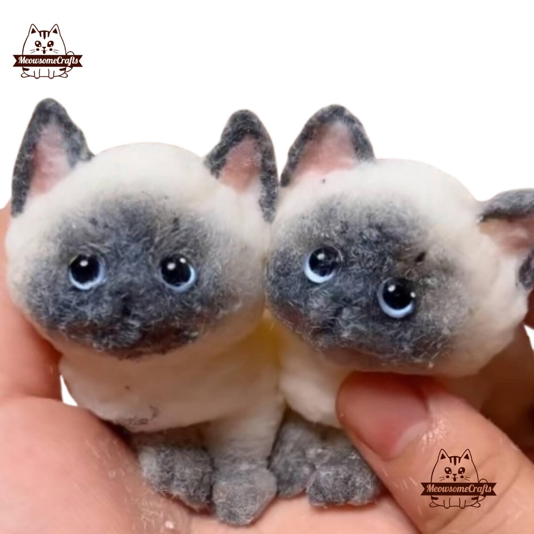 Furry Sitting Ragdoll Kitten Cat Squishy Squeezable Anxiety Stress ...