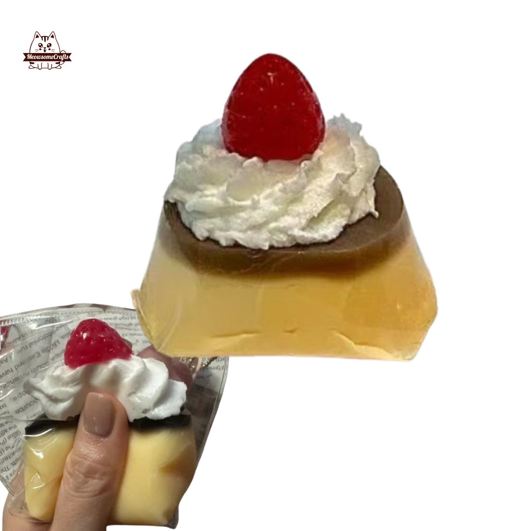 Strawberry Pudding Dessert Squishy Squeezable Stress Relief Sensory ...